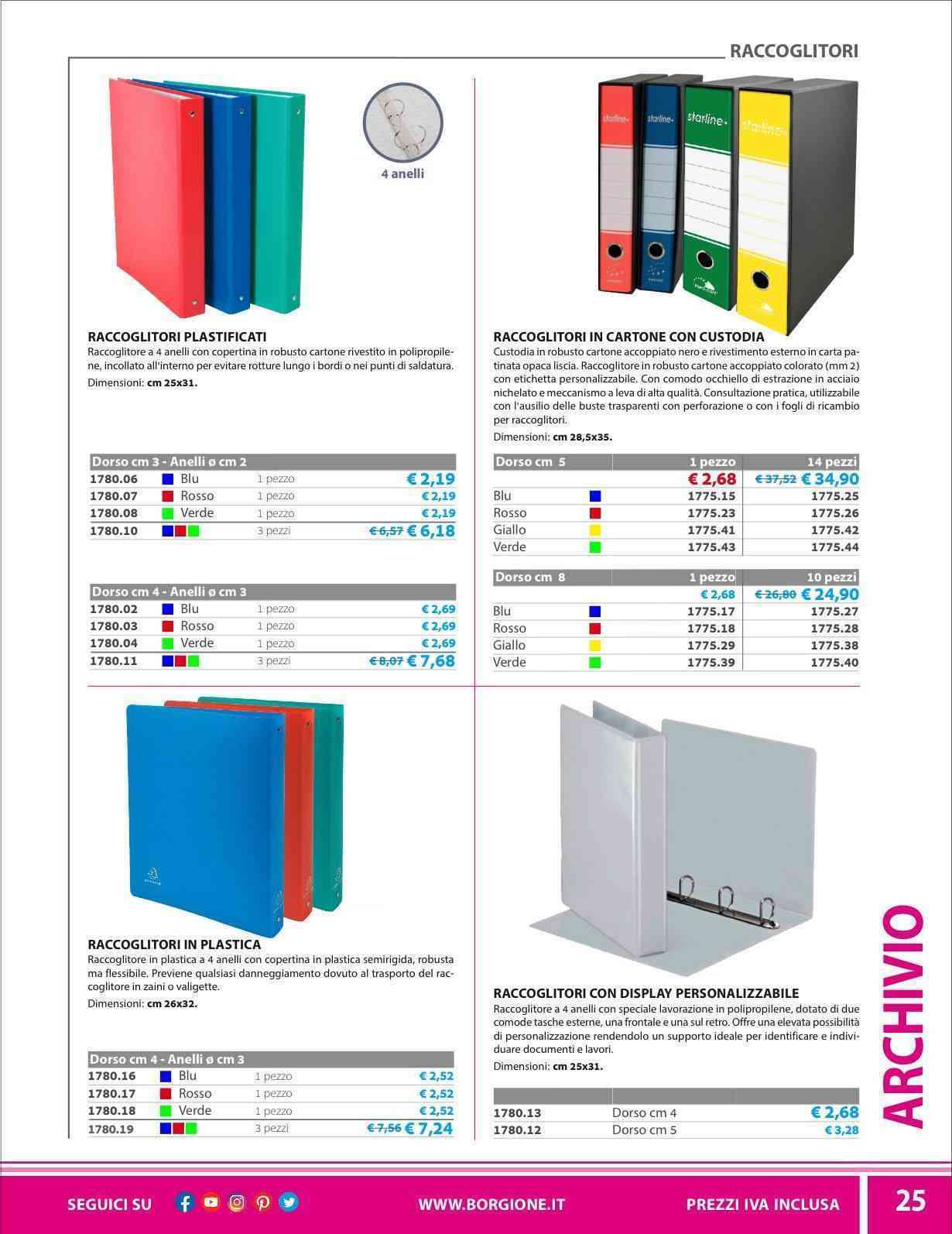 Offerte Raccoglitori, prezzi nei negozi cancelleria - PromoQui