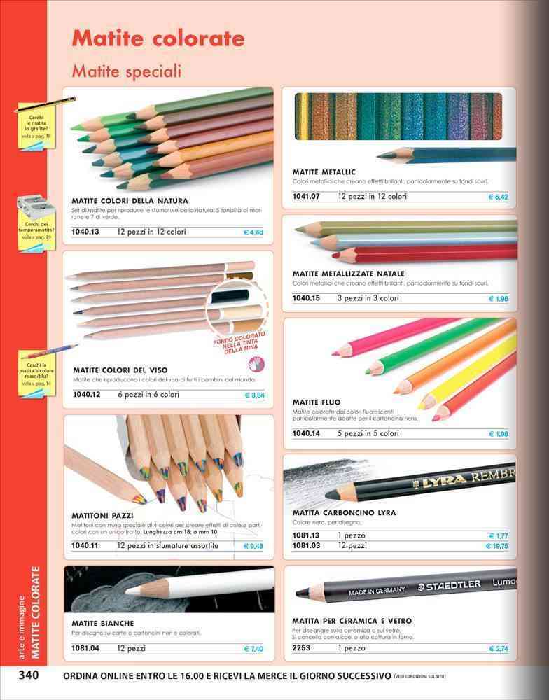 Offerte Matite colorate, prezzi nei negozi cancelleria - PromoQui