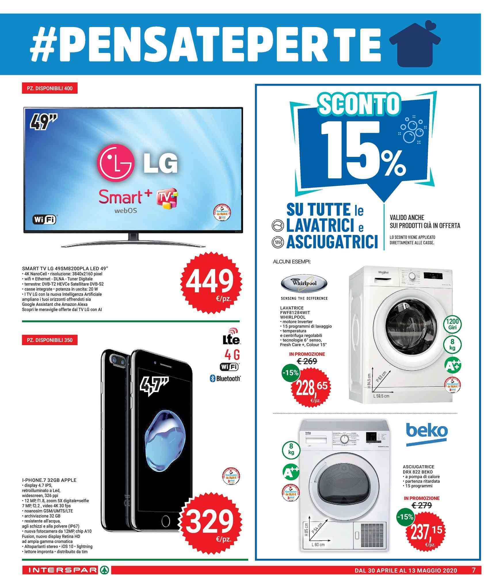 Lavatrice Whirlpool, volantini offerte, prezzi e negozi elettronica ...