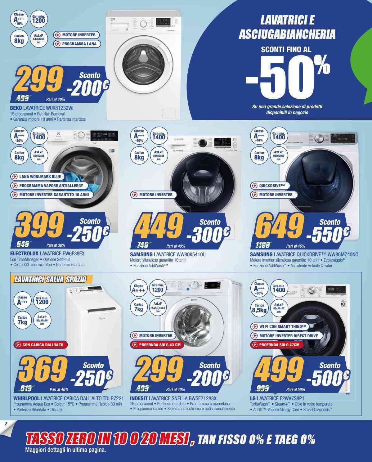 Lavatrice Whirlpool, volantini offerte, prezzi e negozi elettronica ...
