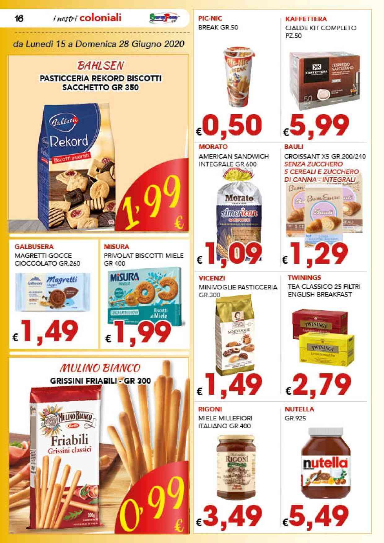 Offerte Biscotti al cioccolato nel volantino di iper supermercati ...
