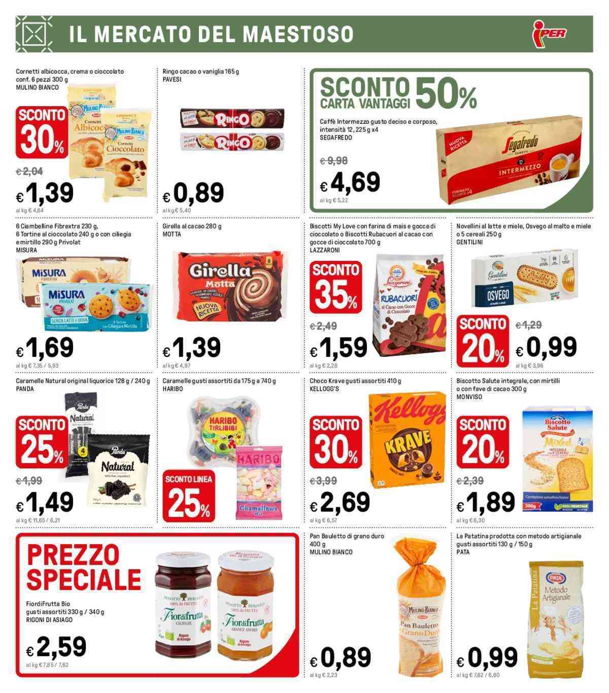 Offerte Biscotti al cioccolato nel volantino di iper supermercati ...