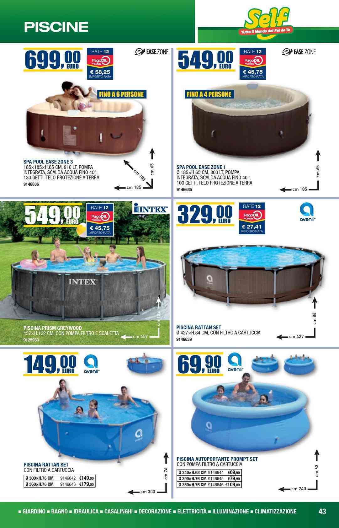 Offerte Piscine intex nel volantino, prezzi negozio - PromoQui