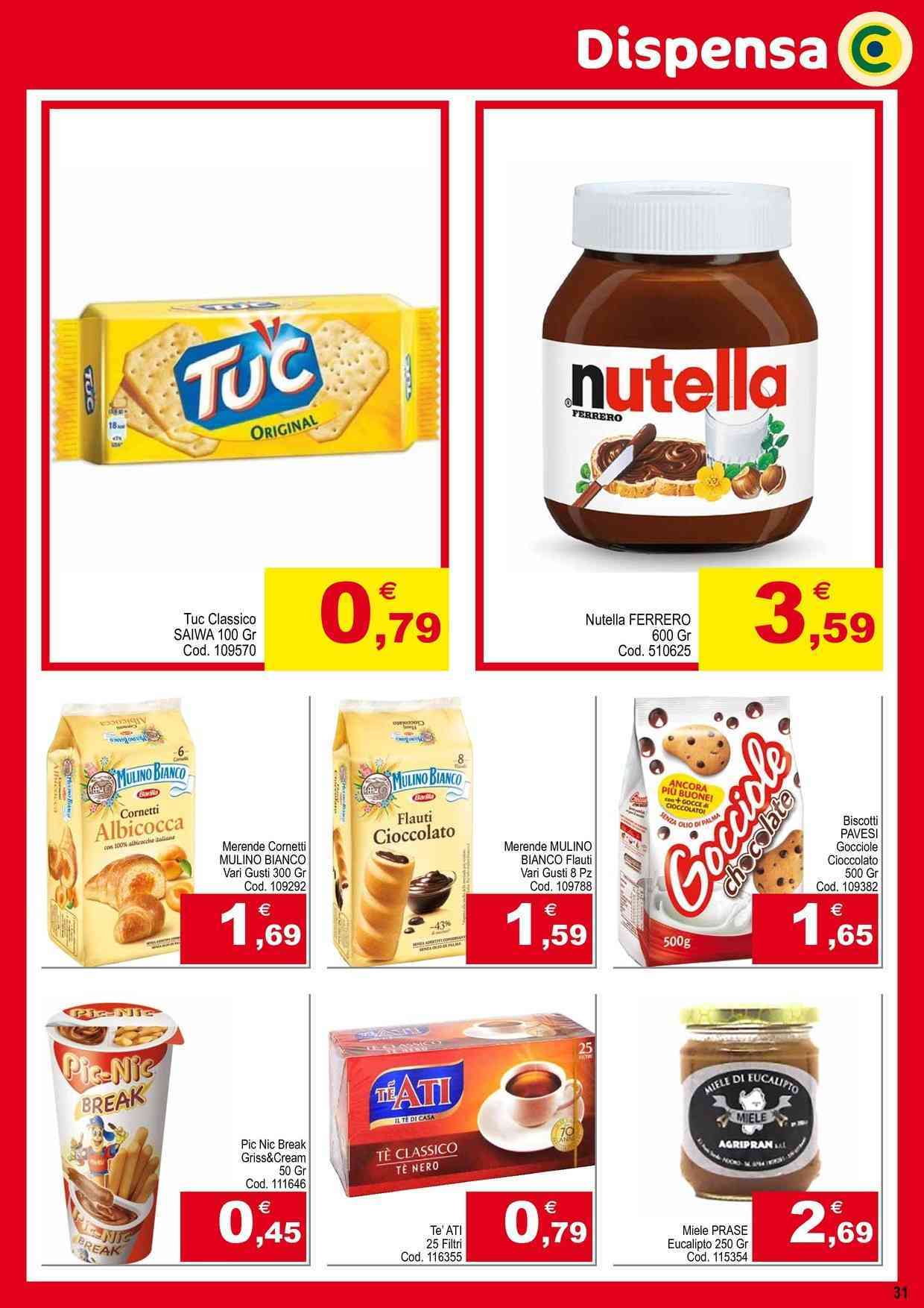 Offerte Biscotti al cioccolato nel volantino di iper supermercati ...