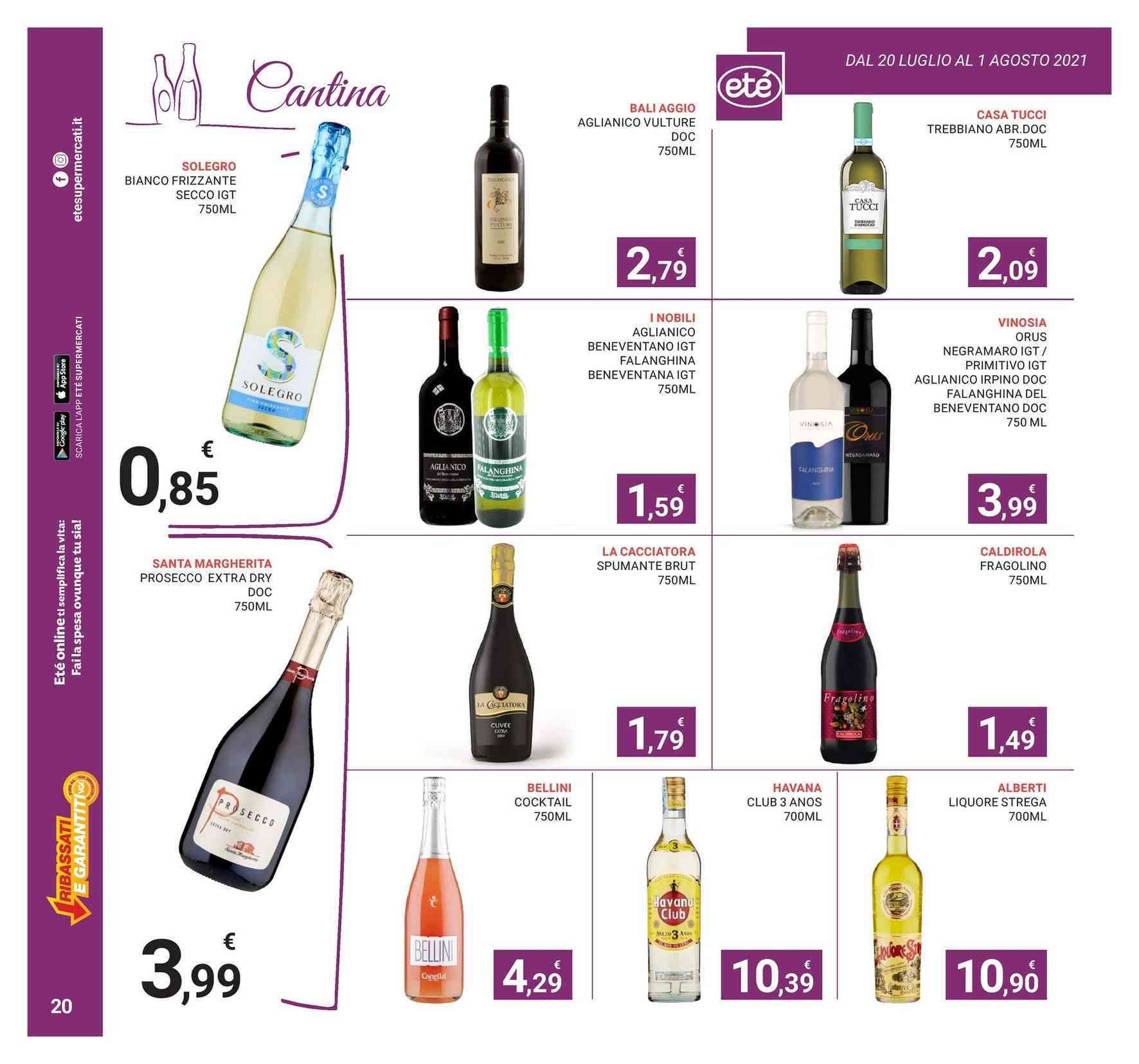 Offerte Falanghina nel volantino di iper supermercati - PromoQui