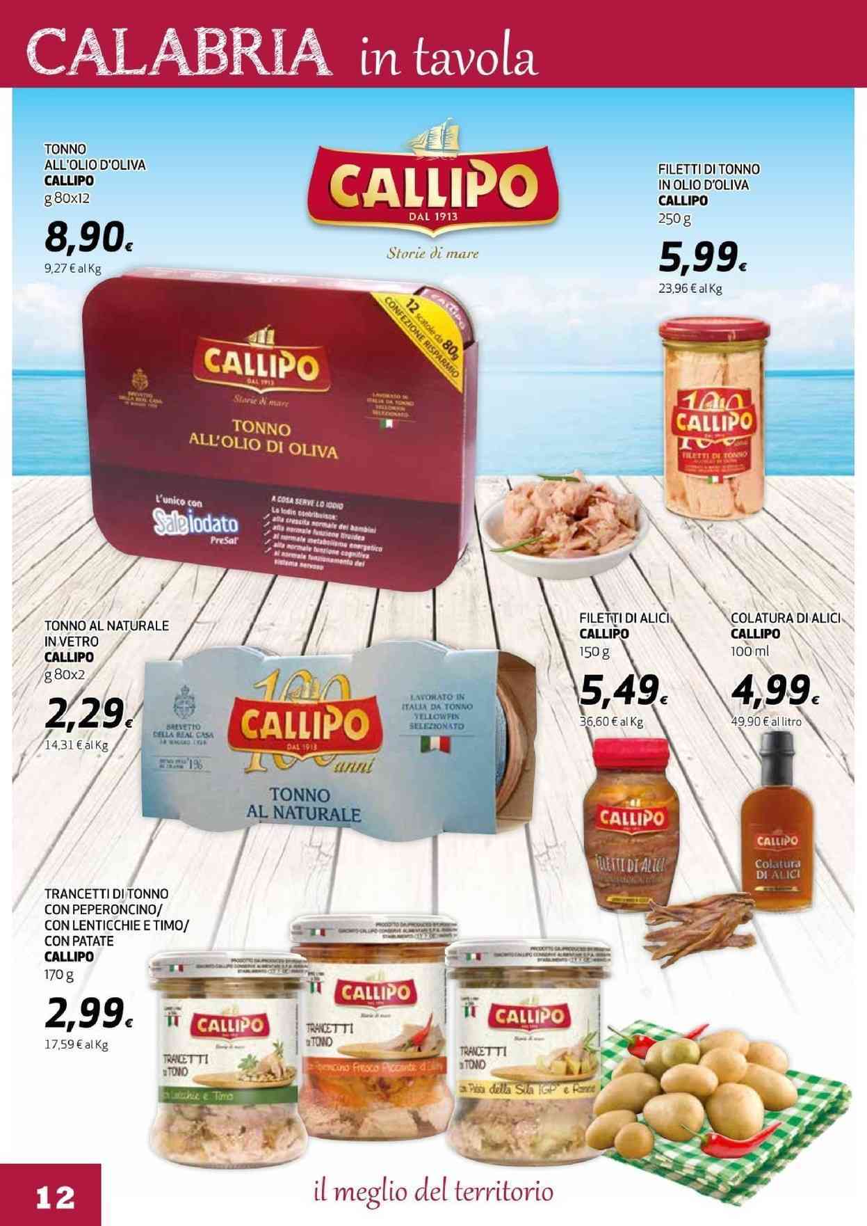 Offerte Tonno Callipo nel volantino di iper supermercati - PromoQui