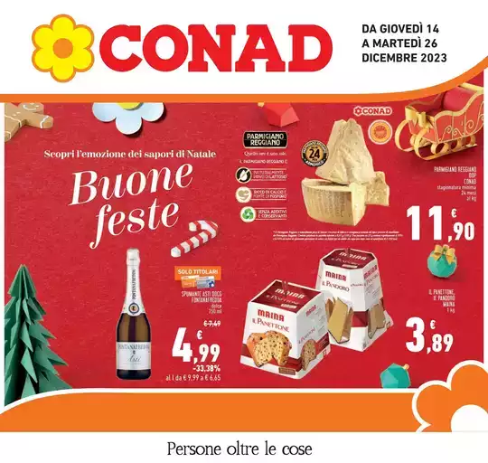 Volantino Conad a Forlì: offerte dal 14/12 al 26/12 in anteprima
