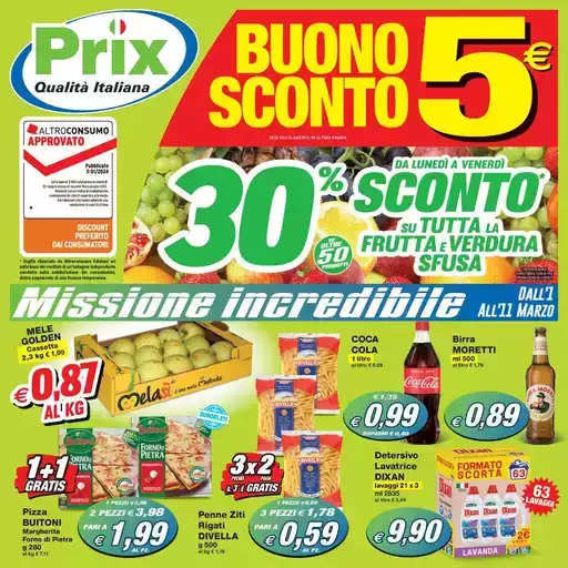 Prix volantini a Padova: offerte di iper supermercati dal 1 marzo